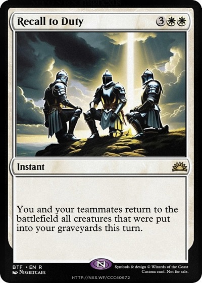 MTGNexus - Recall to Duty