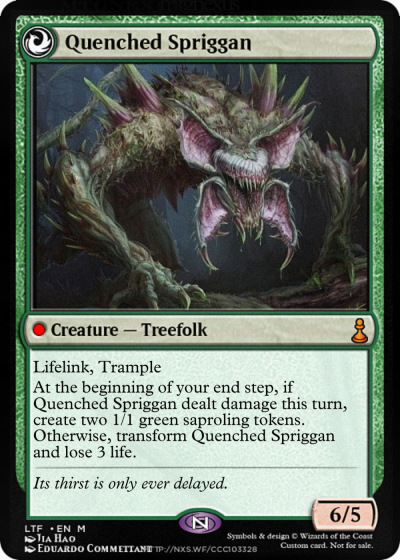 MTGNexus - Parched Sapling // Quenched Spriggan
