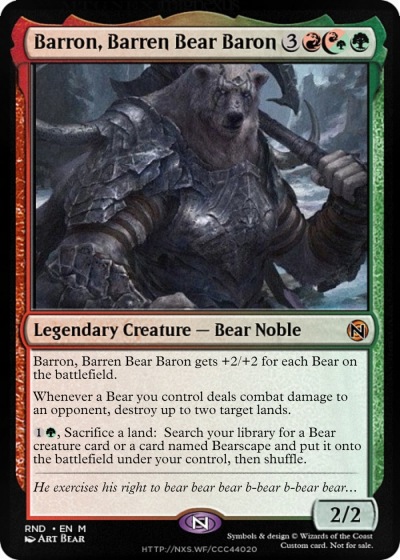 MTGNexus - Barron, Barren Bear Baron