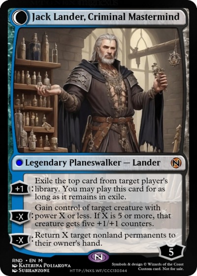 MTGNexus - Jack Lander, Petty Thief // Jack Lander, Criminal Mastermind