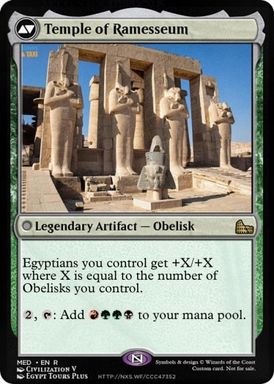 MTGNexus - Pharaoh Ramses II // Temple of Ramesseum