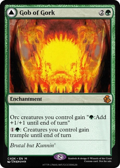 MTGNexus - Gob of Gork // Mouth of Mork