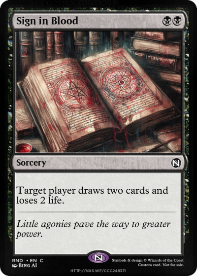 MTGNexus - Sign in Blood