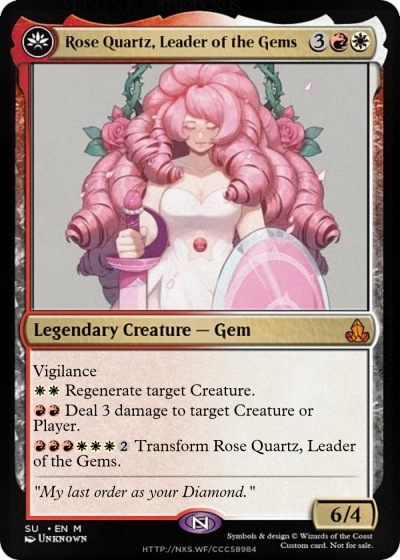 MTGNexus - Rose Quartz, Leader of the Gems // Pink Diamond