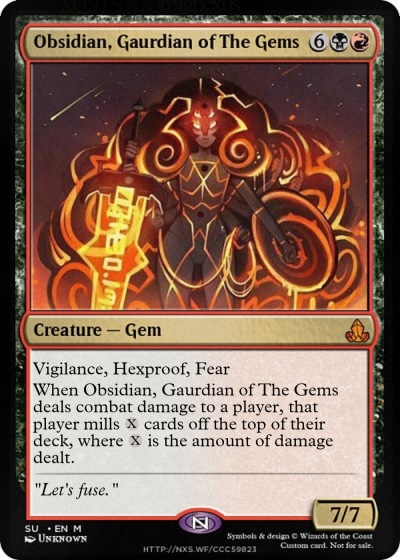 MTGNexus - Obsidian, Gaurdian of The Gems
