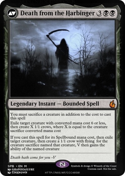 MTGNexus - V, the Harbinger of Death // Death from the Harbinger