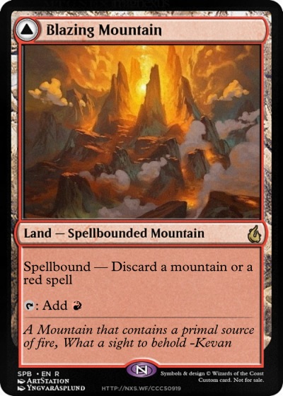 MTGNexus - Blazing Mountain // Blazeing Firebolt