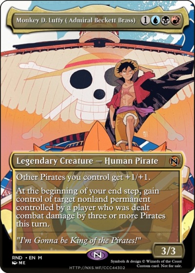 MTGNexus - Monkey D. Luffy ( Admiral Beckett Brass)
