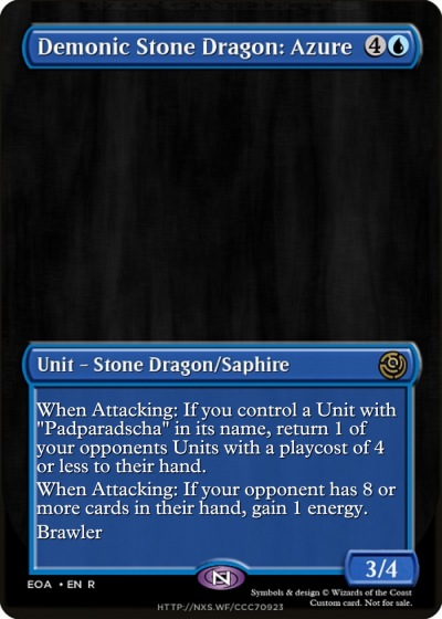 MTGNexus - Demonic Stone Dragon: Azure