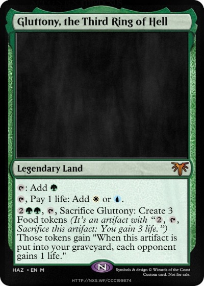 MTGNexus - Gluttony, the Third Ring of Hell