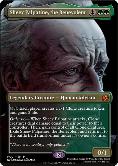 MTGNexus - Sheev Palpatine, the Benevolent // Lord Darth Sidious