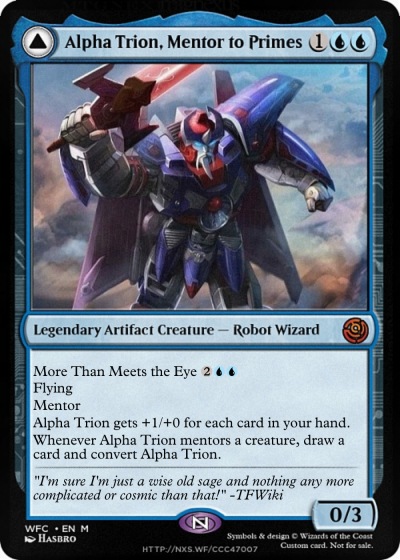 MTGNexus - Alpha Trion, Mentor to Primes // Alpha Trion, Warrior's Wisdom