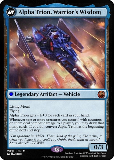 MTGNexus - Alpha Trion, Mentor to Primes // Alpha Trion, Warrior's Wisdom