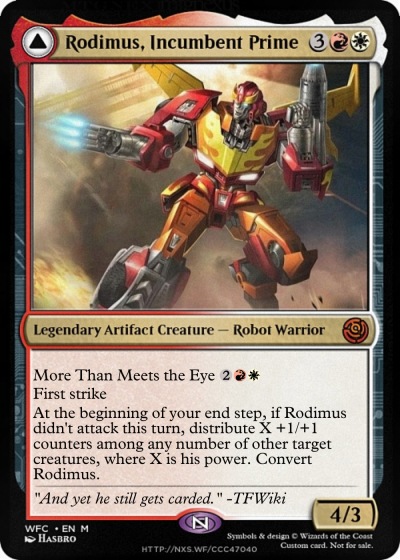 MTGNexus - Rodimus, Incumbent Prime // Hot Rod, Reluctant to Lead