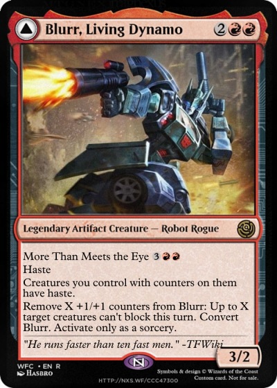 MTGNexus - Blurr, Living Dynamo // Blurr, Metal to the Pedal