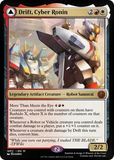 MTGNexus - Drift, Cyber Ronin // Drift, Unstoppable Force