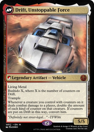 MTGNexus - Drift, Cyber Ronin // Drift, Unstoppable Force