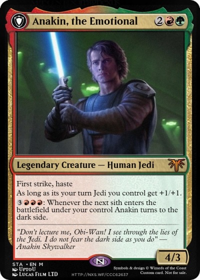 MTGNexus - Anakin, the Emotional // Vader, Vengeful Rage