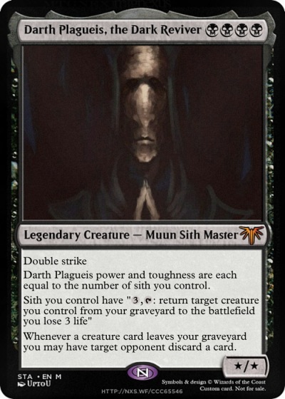 MTGNexus - Darth Plagueis, the Dark Reviver