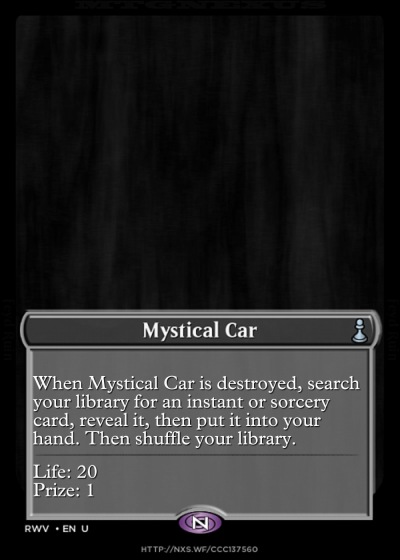 MTGNexus - Mystical Car