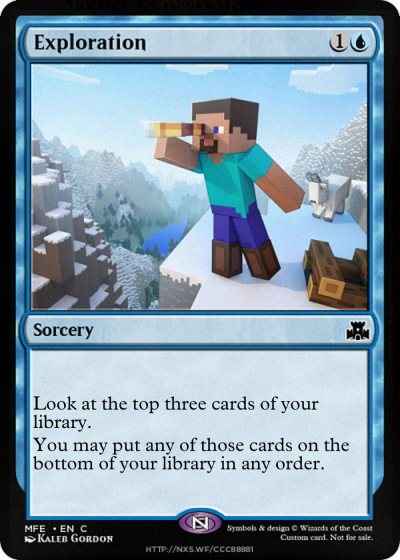 Minecraft Steve Pokemon Card