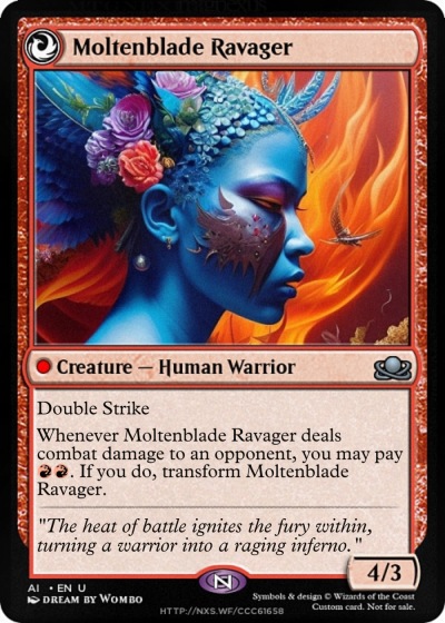 MTGNexus - Moltenblade Warrior // Moltenblade Ravager