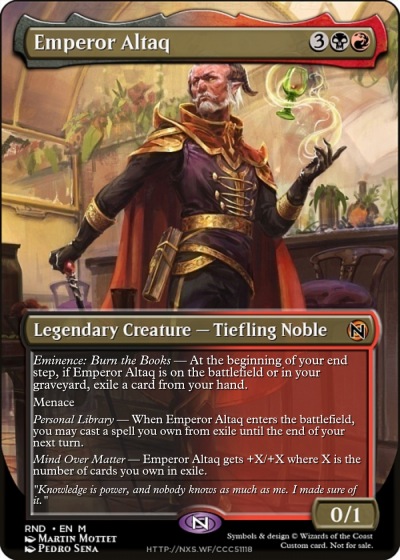 MTGNexus - Emperor Altaq // Altaq's Madness
