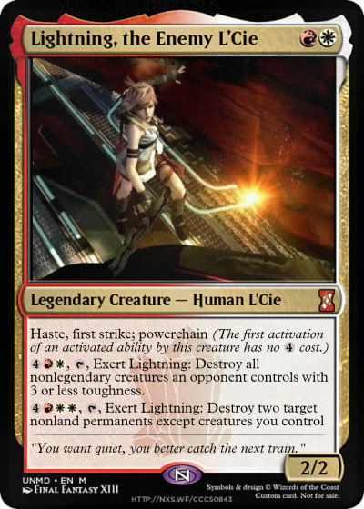 MTGNexus - Lightning, the Enemy L'Cie