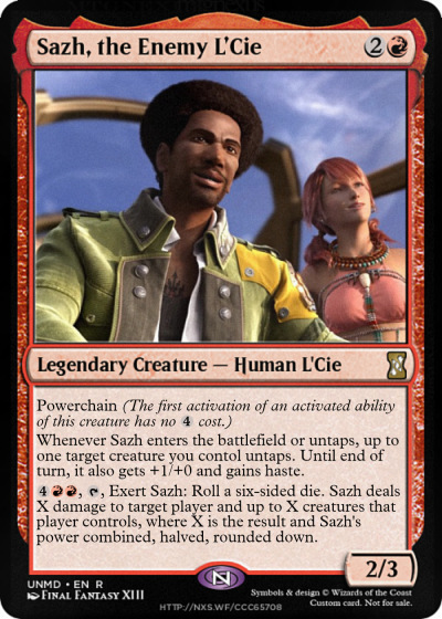 MTGNexus - Sazh, the Enemy L'Cie
