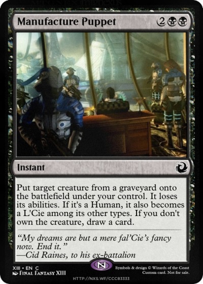 MTGNexus - Manufacture Puppet