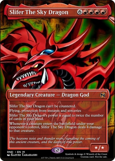 Slifer The Sky Dragon Card Real