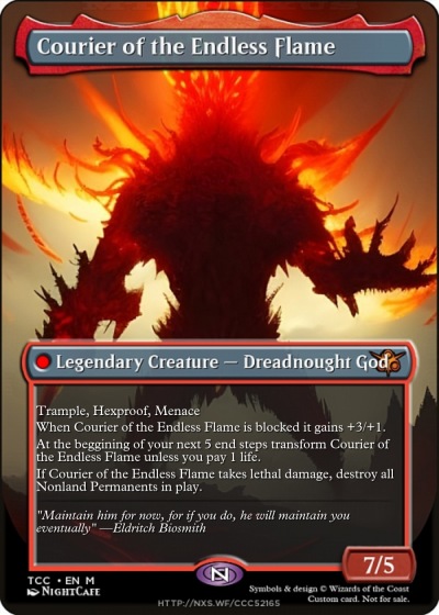 MTGNexus - Omen of the Flare // Courier of the Endless Flame