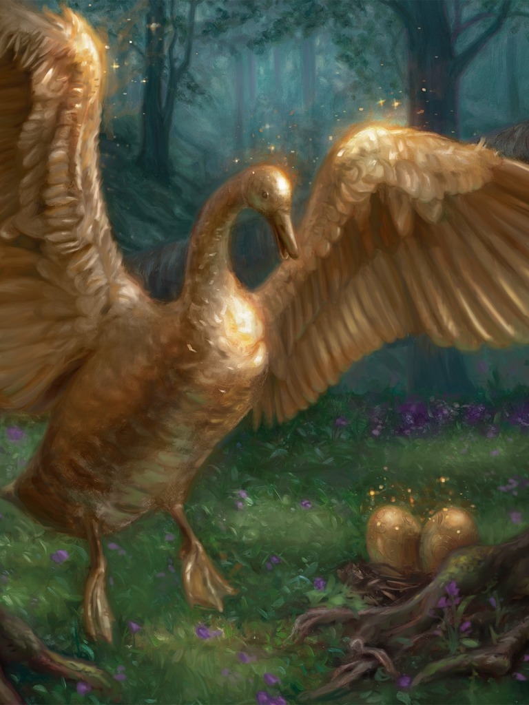 MTGNexus - Gilded Goose Art by Lindsey Look