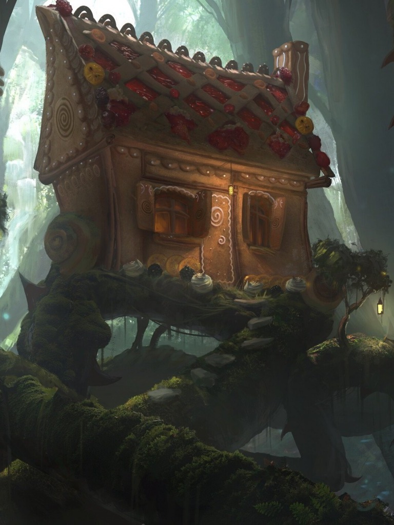 MTGNexus - Gingerbread Cabin Art by Chris Ostrowski