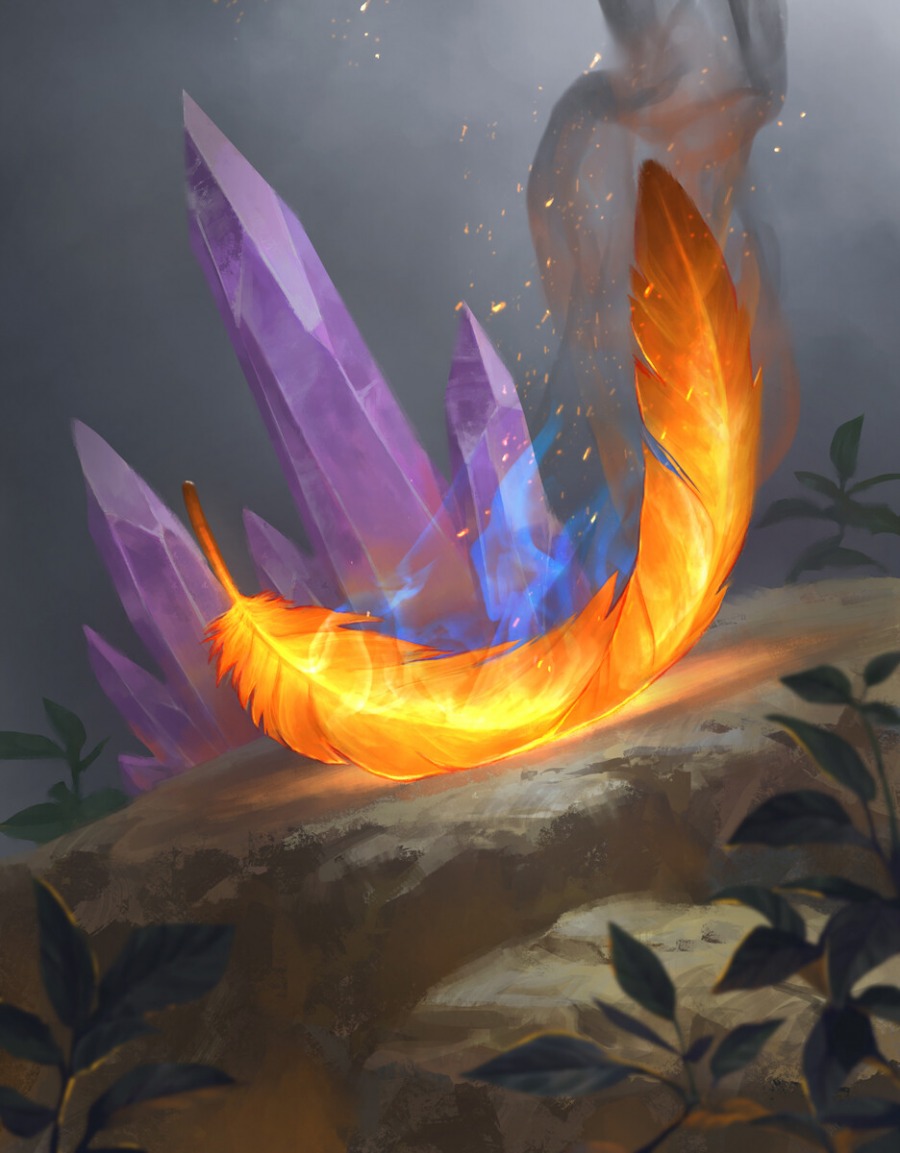 MTGNexus - Feather token Art by Lie Setiawan