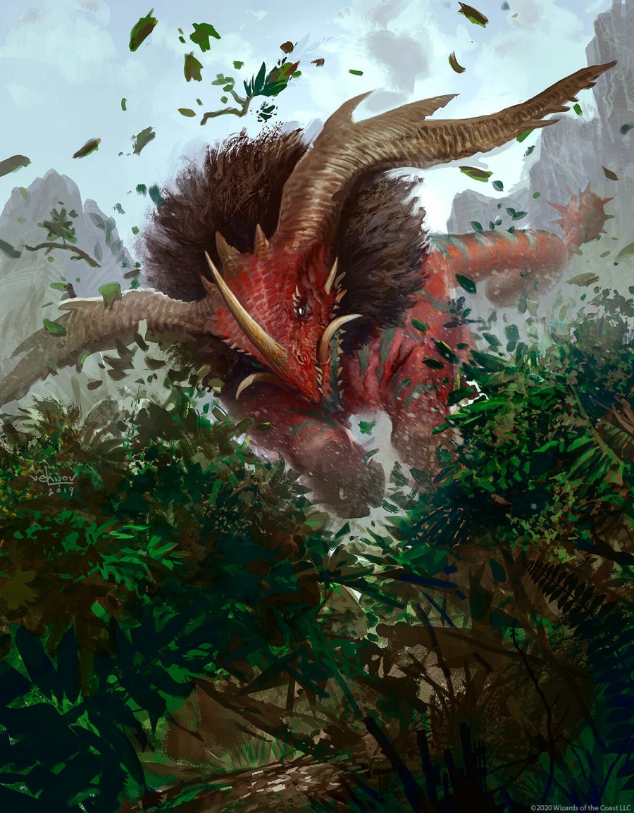 MTGNexus - Dinosaur Beast token Art by Svetlin Velinov