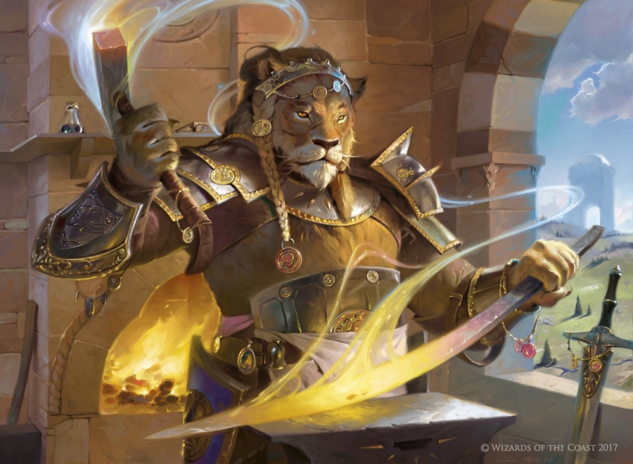 MTGNexus - Nazahn, Revered Bladesmith Art by Victor Adame Minguez