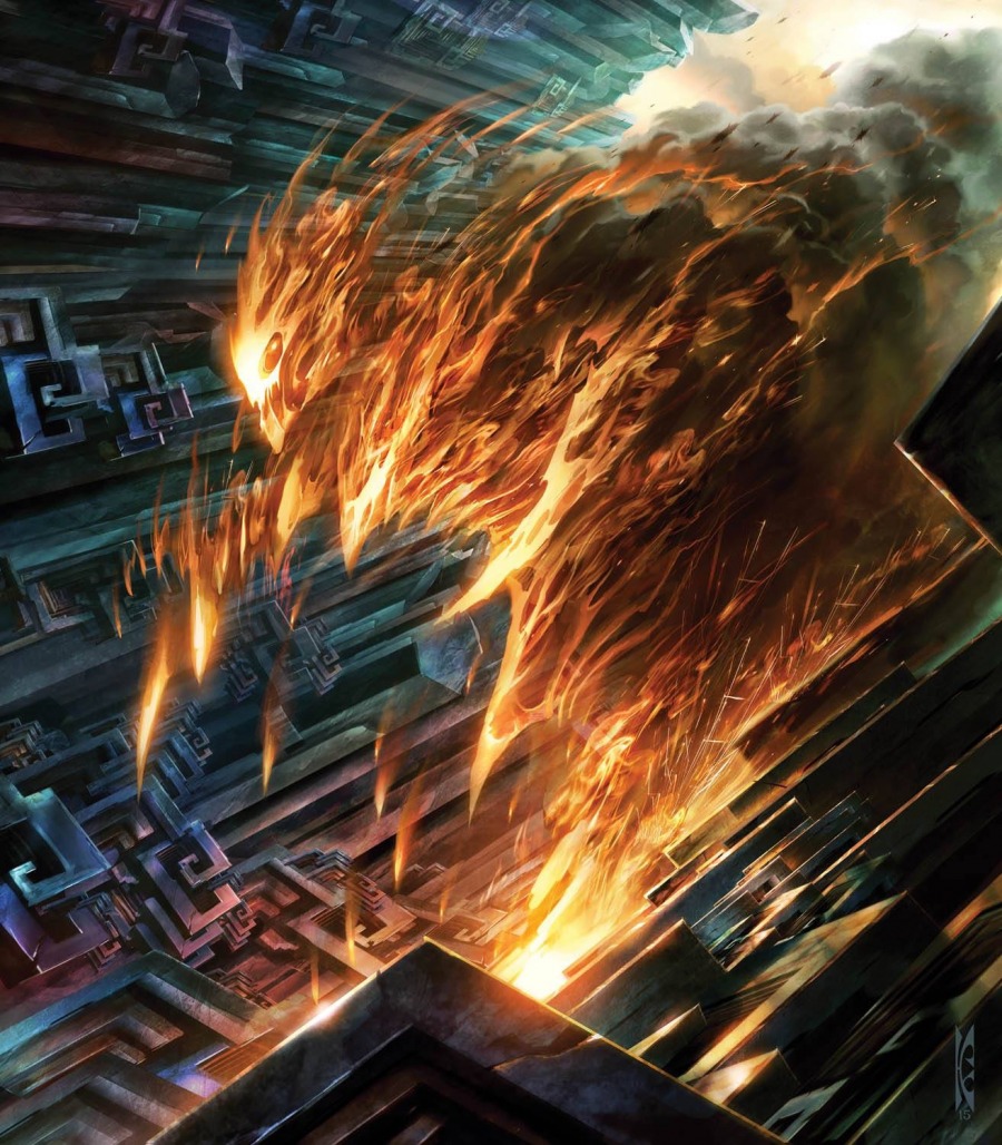 MTGNexus - Elemental token Art by Raymond Swanland