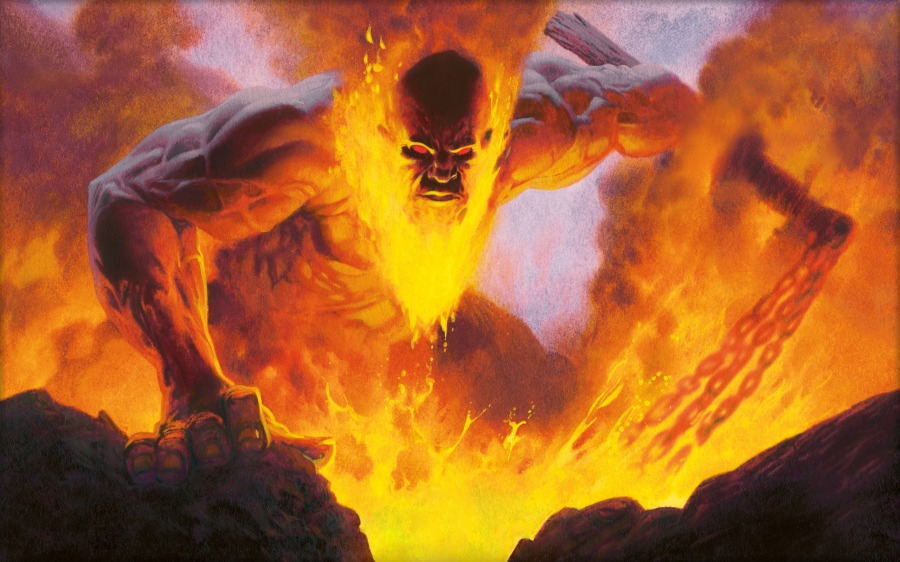 MTGNexus - Inferno Titan Art by Kev Walker