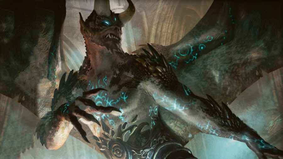 MTGNexus - Rune Scarred Demon Art by Michael Komarck