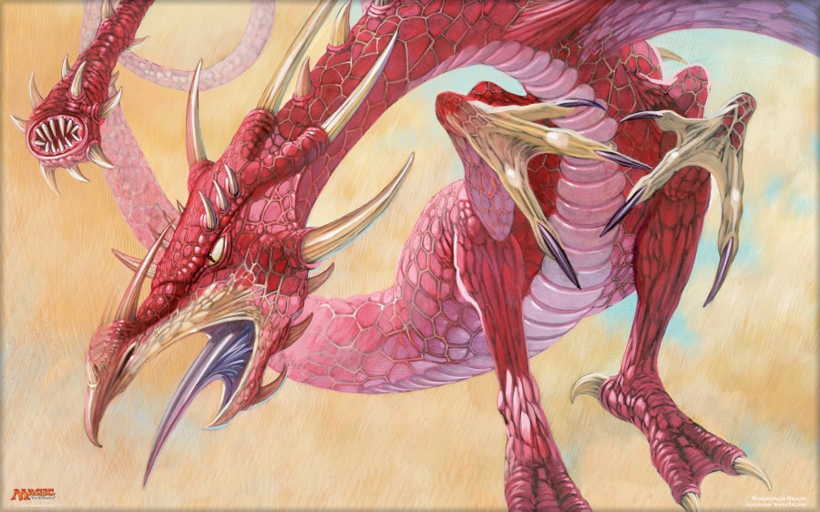 MTGNexus - Worldgorger Dragon Art by Wayne England