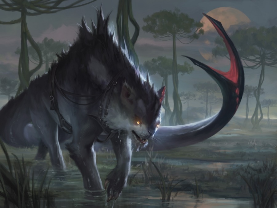 MTGNexus - Ukkima, Stalking Shadow Art by Daarken