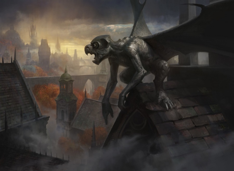 MTGNexus - Gatekeeper Gargoyle Art by Adam Paquette