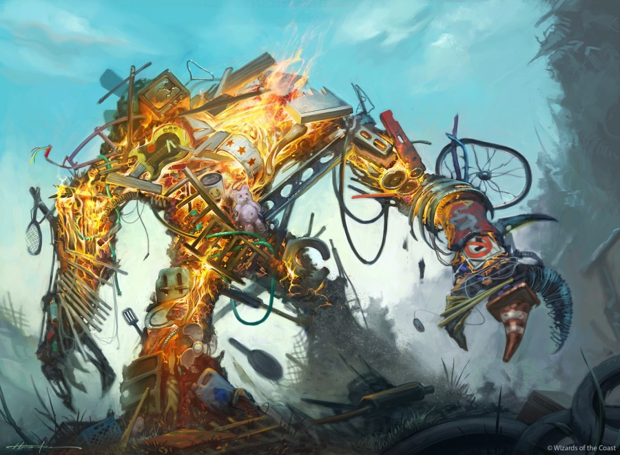 MTGNexus - Garbage Elemental Art by Hector Ortiz