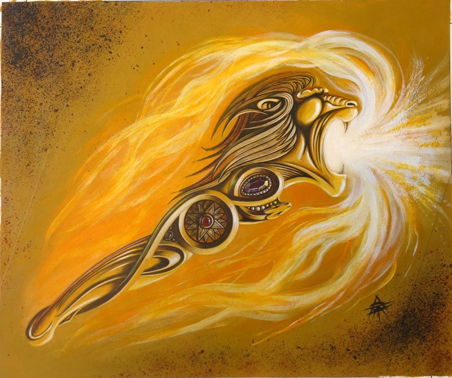 MTGNexus - Kaervek's Torch Art by John Coulthart