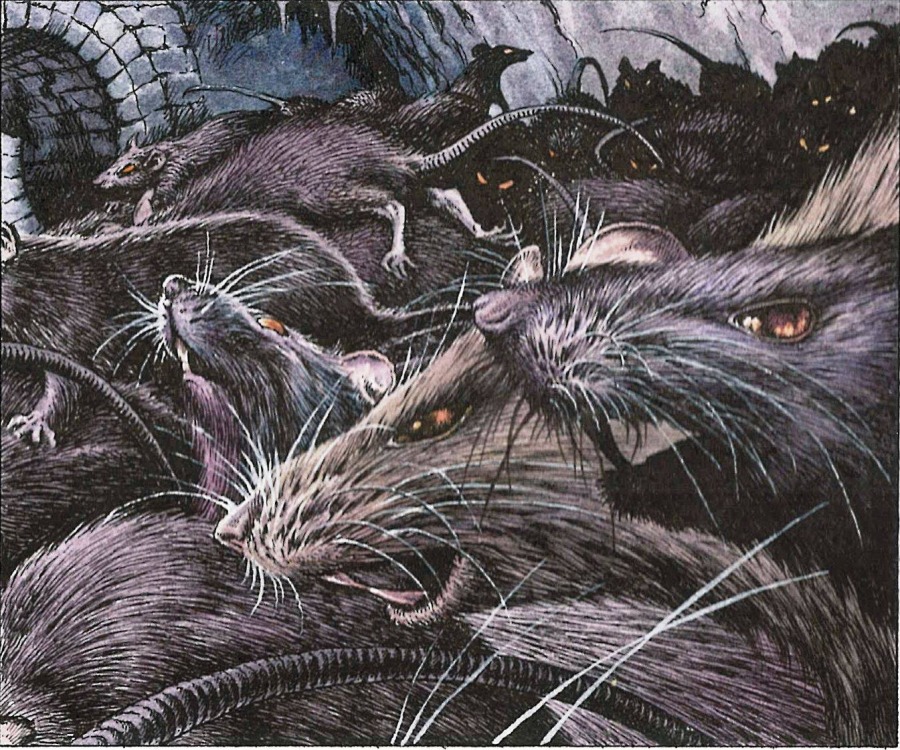 MTGNexus - Sewer Rats Art by Martin McKenna