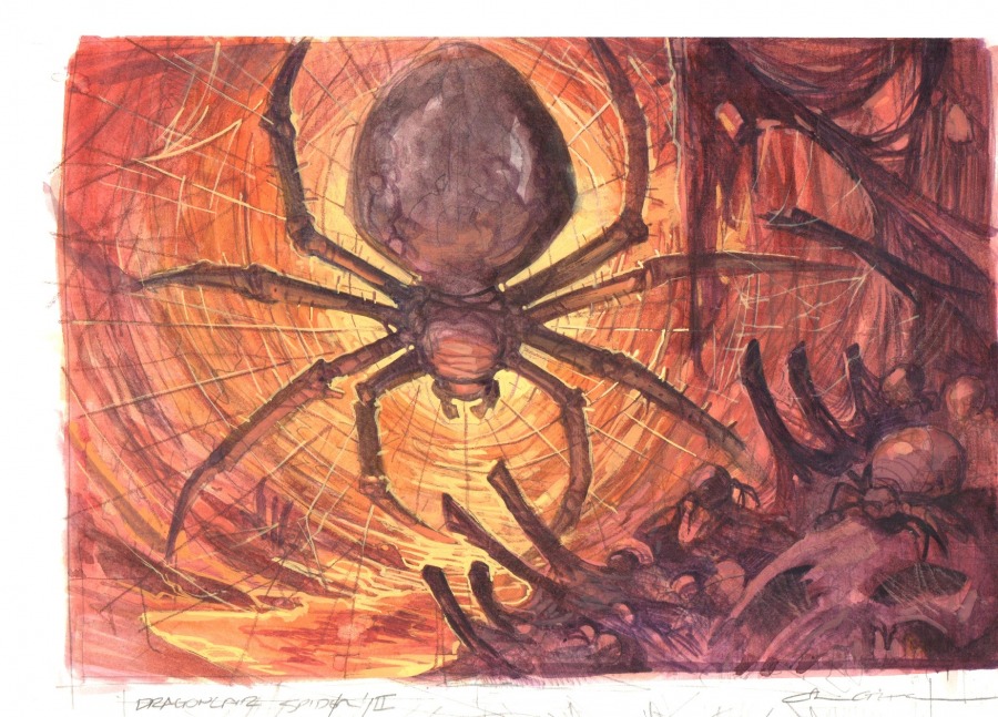 MTGNexus - Dragonlair Spider Art by Carl Critchlow