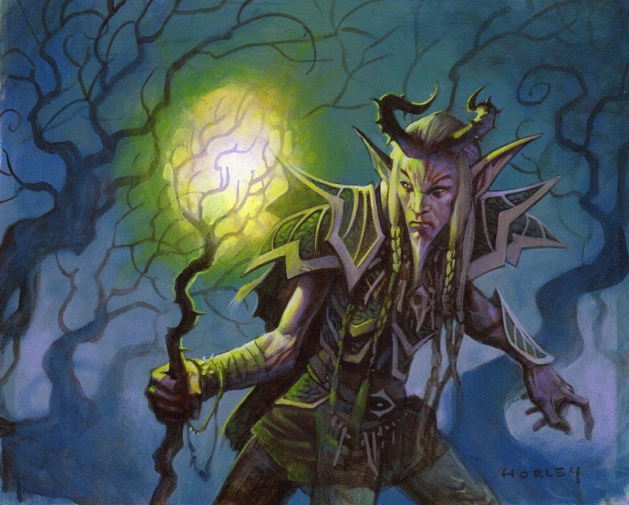 MTGNexus - Elvish Hexhunter Art by Alex Horley-Orlandelli