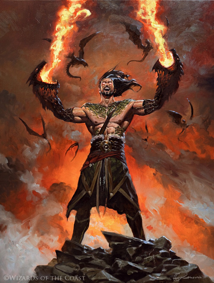 MTGNexus - Sarkhan, Wanderer to Shiv Art by Grzegorz Rutkowski