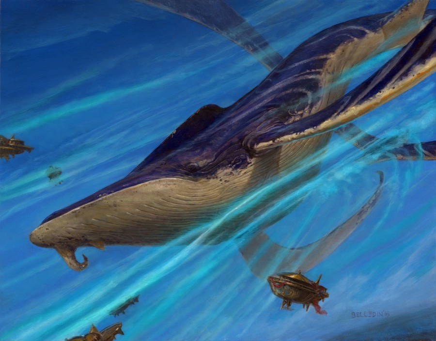 MTGNexus - Aethertide Whale Art by Steven Belledin